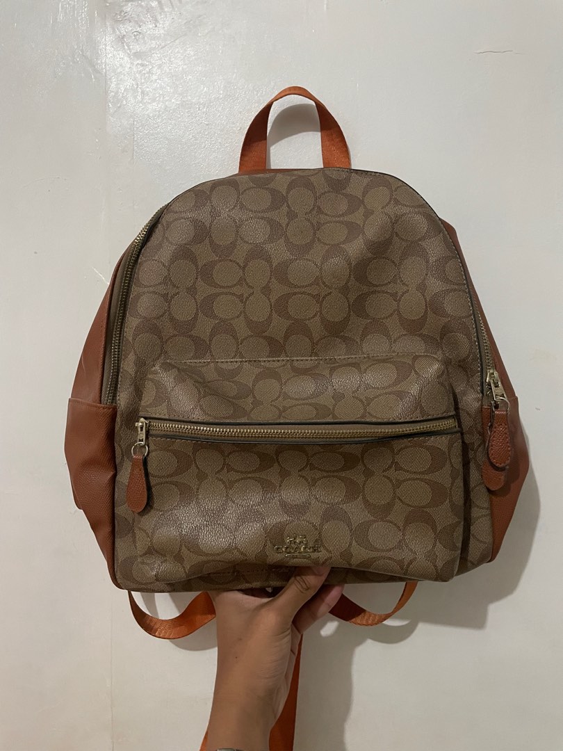 COACH SIGNATURE MONOGRAM CHARLIE BACKPACK, Women's Fashion, Bags ...