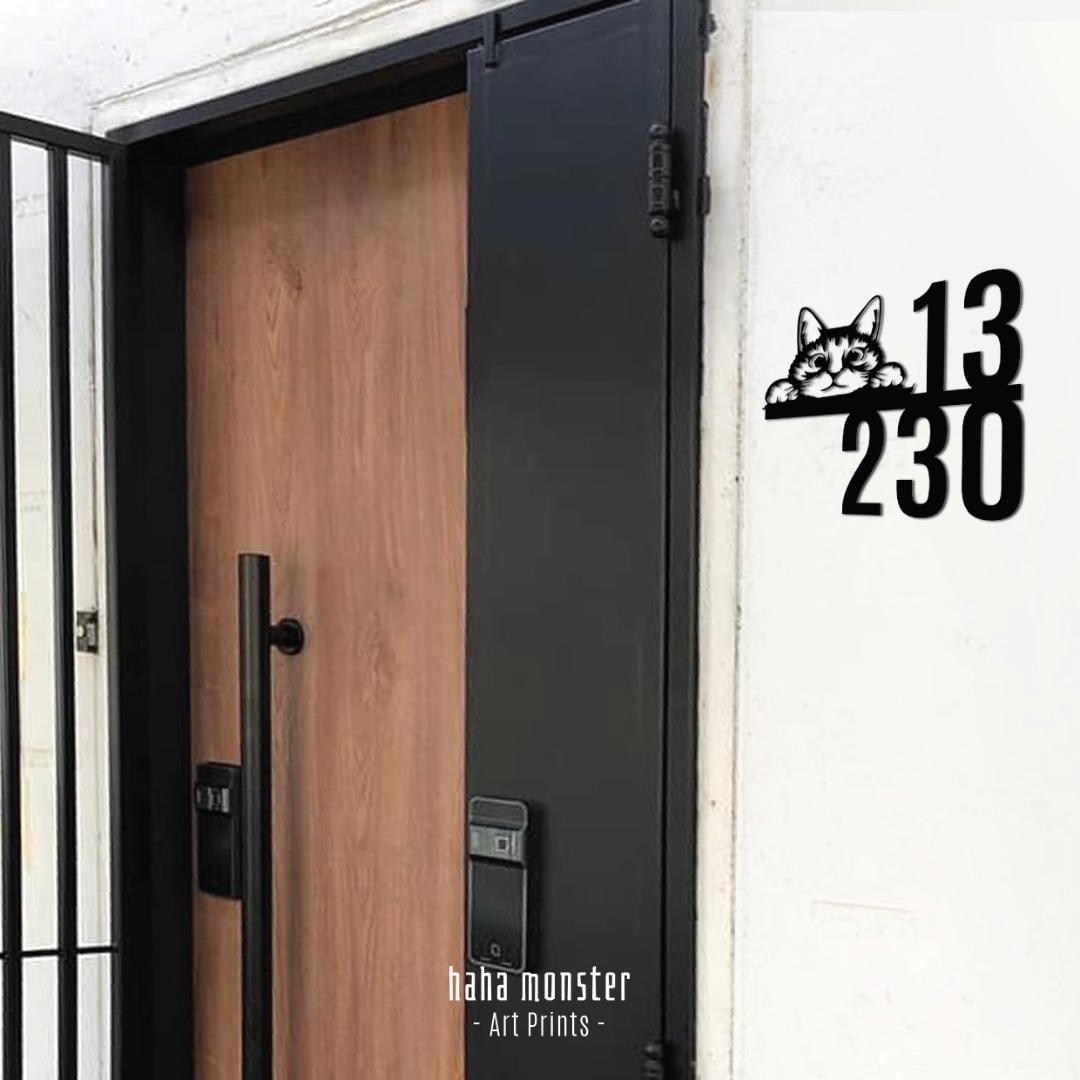 Customised HDB Unit Number | Pesonalised House Gate Number Signage ...