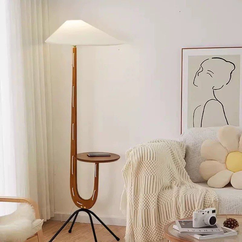 DERANO Modern Floor Lamp Side Table, Furniture & Home Living, Lighting ...