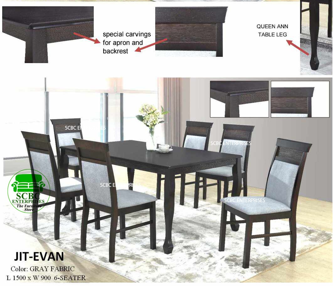 Dining Table 6seater JIT - Evan Price:P19,500, Furniture & Home Living ...