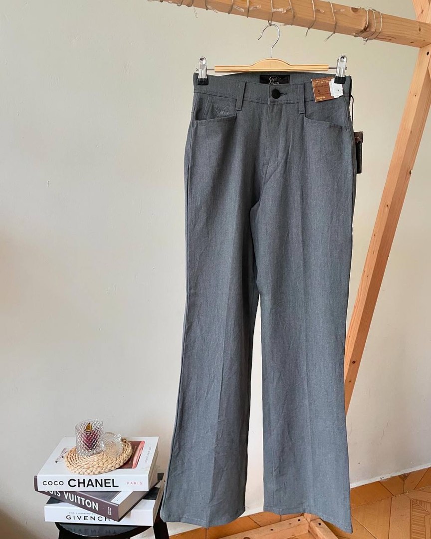 EDWIN Grey Bootcut, Women's Fashion, Bottoms, Other Bottoms on Carousell