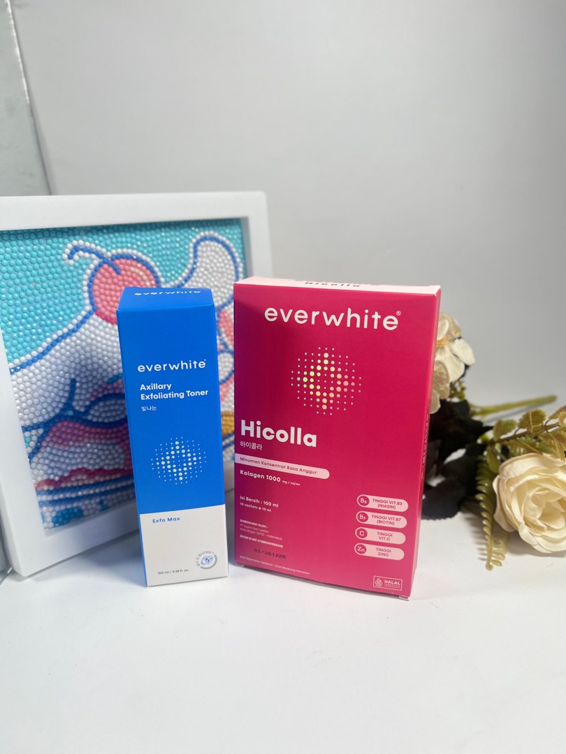 Everwhite Toner & Collagen, Kesehatan & Kecantikan, Kulit, Sabun ...