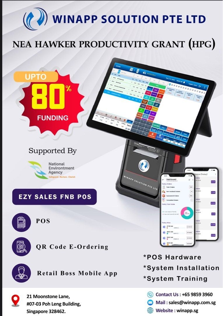 EZY SALES FNB POS (NEA HAWKER PRODUCTIVITY GRANT ), Computers & Tech, Parts & Accessories ...