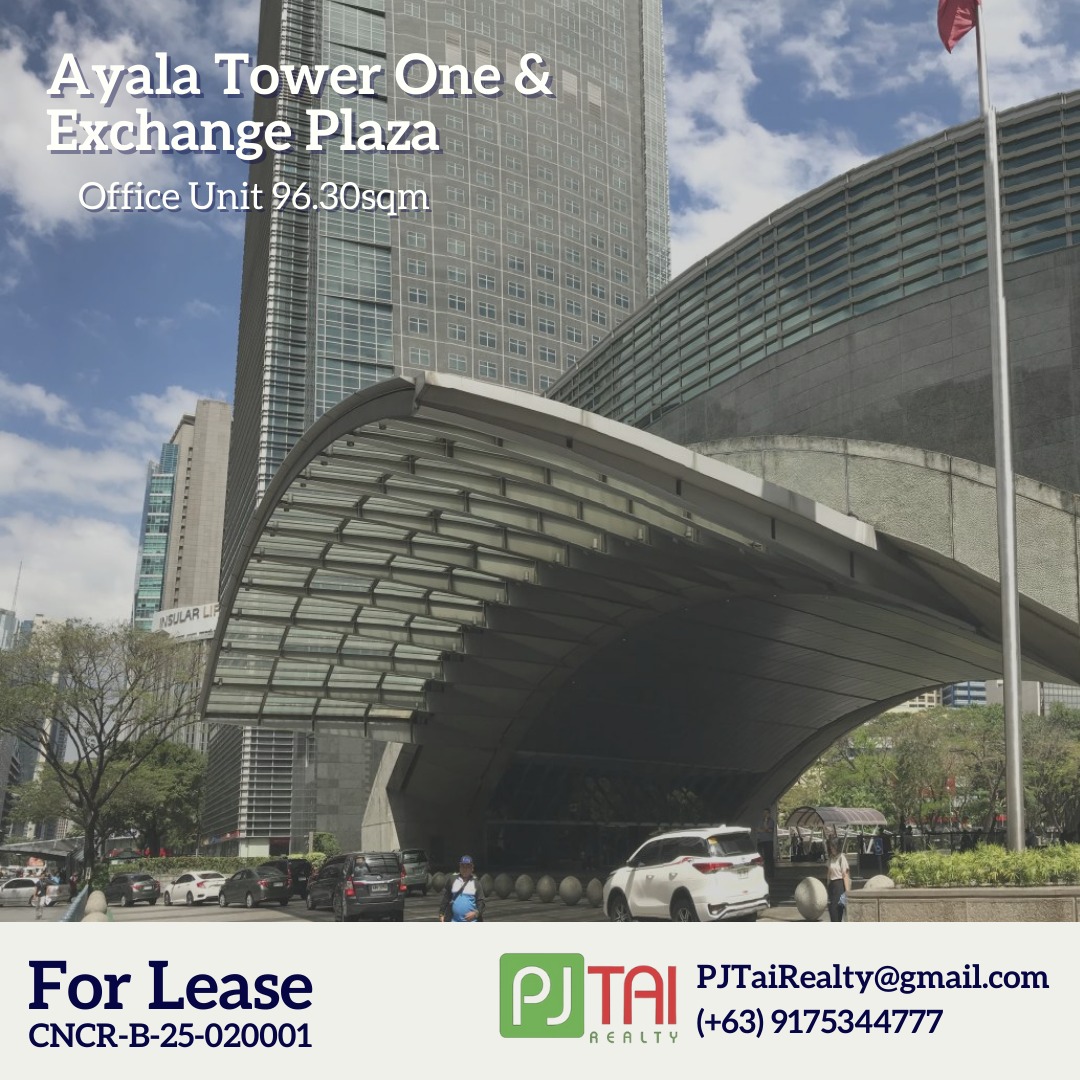 For Rent / Lease - Ayala Tower One and Exchange Plaza Office Unit CNCR ...