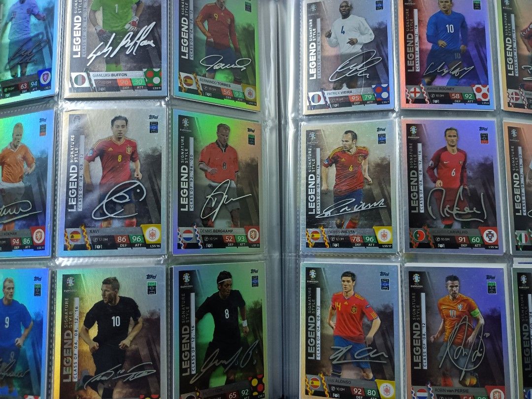 (Full Complete) Topps Match Attax Euro 2024 - Legend Signature ...