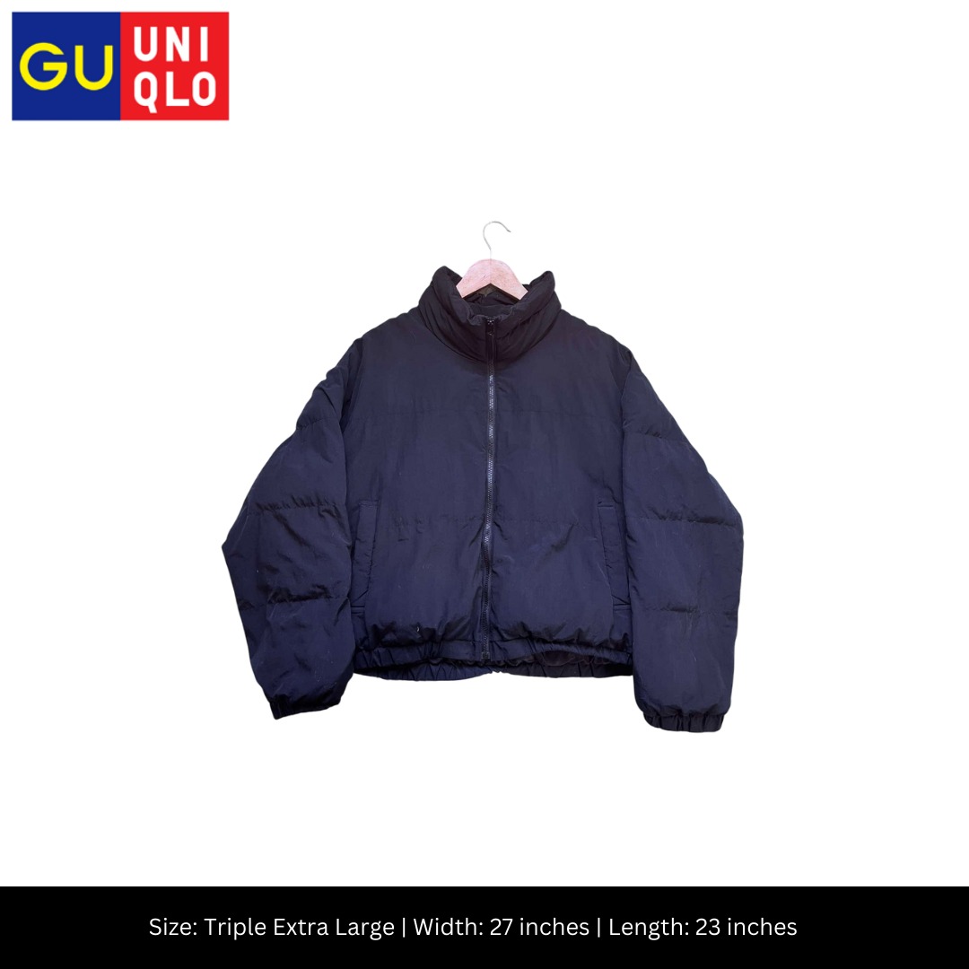 GU by Uniqlo Puffer Cropped Jacket, Women's Fashion, Coats, Jackets and ...