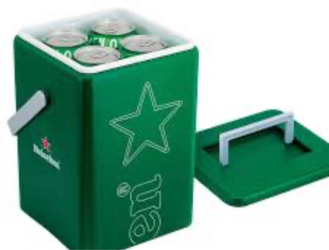 Heineken Mini Ice Box Cooler Box Limited Edition, Furniture & Home ...