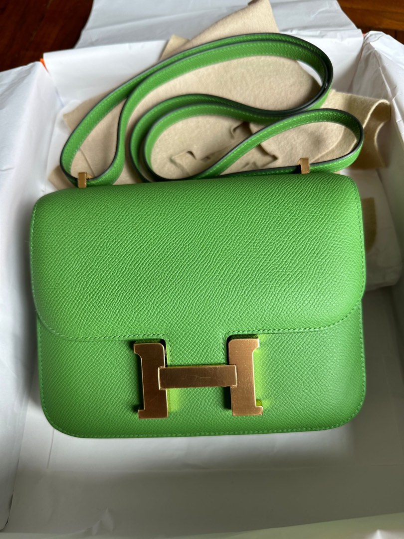 Hermes Constance 18 yucca 2024, Luxury, Bags & Wallets on Carousell