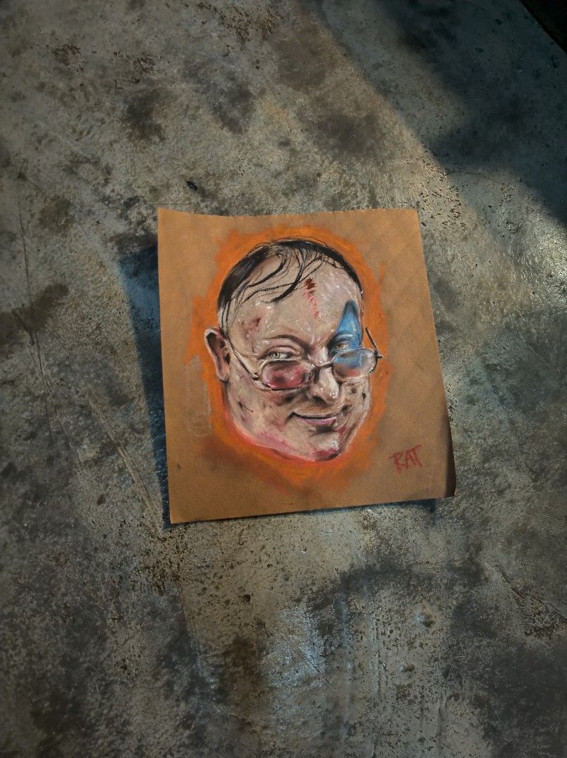 Human Centipede Martin Lomax (20x23) Oil Crayon on Ingres Paper ...