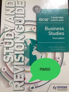 IGCSE business studies book, Hobbies & Toys, Books & Magazines, Textbooks on Carousell
