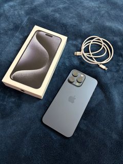 iPhone 15 Pro Max Blue Titanium 256GB, Mobile Phones & Gadgets, Mobile ...
