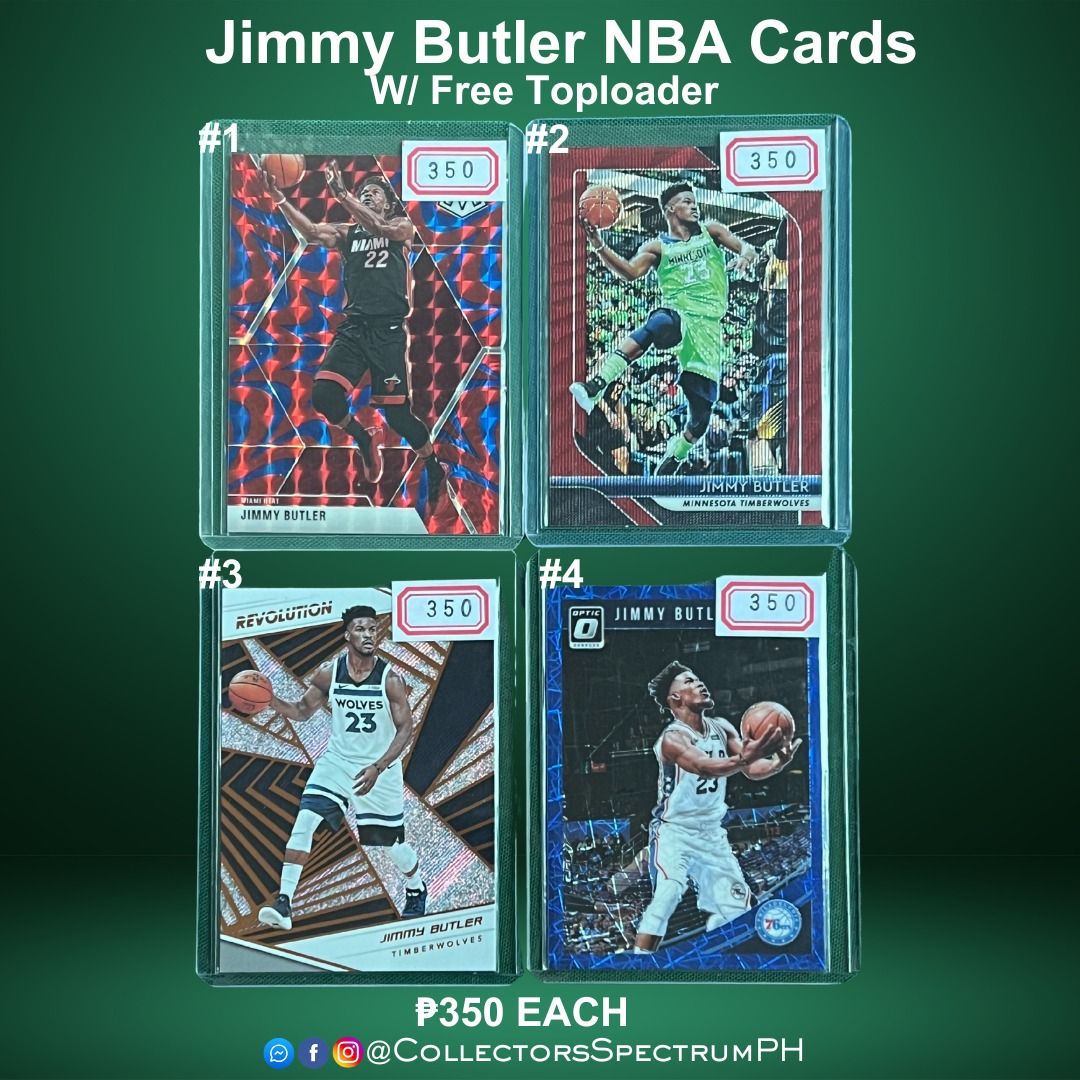Jimmy Butler Revolution, Optic, Mosaic, Prizm NBA Cards W/ Free ...