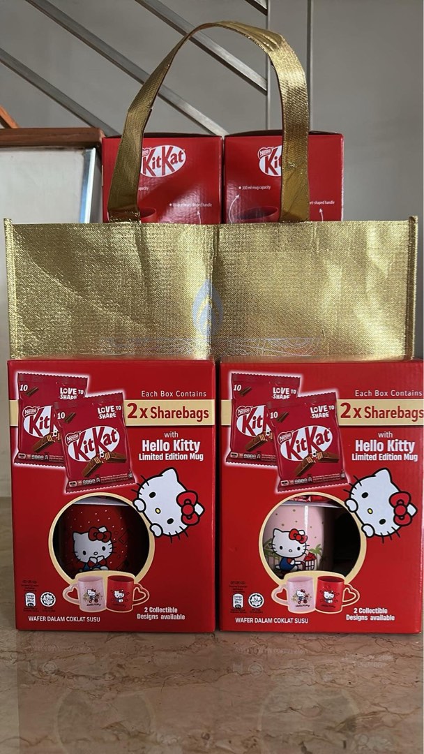 KitKat Hello Kitty with mug, Food & Drinks, Other Food & Drinks on ...