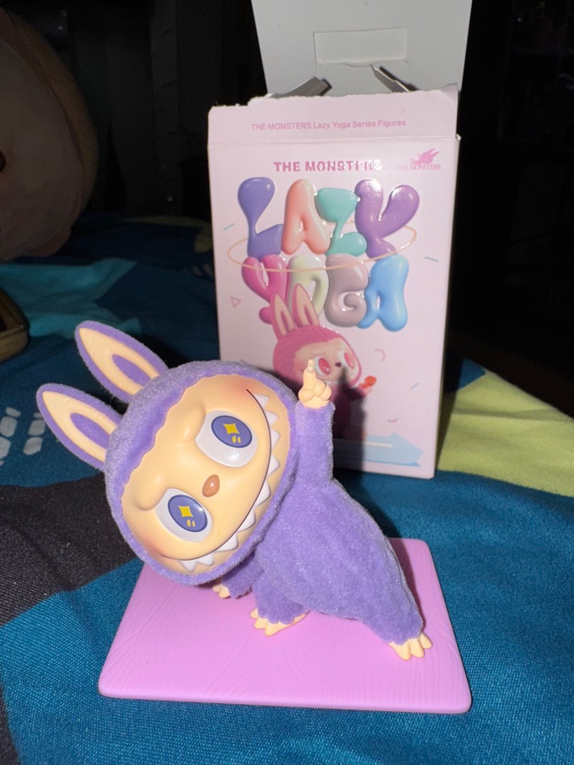 Labubu Popmart Lazy Yoga Little Bird confirmed figurine, Hobbies & Toys ...