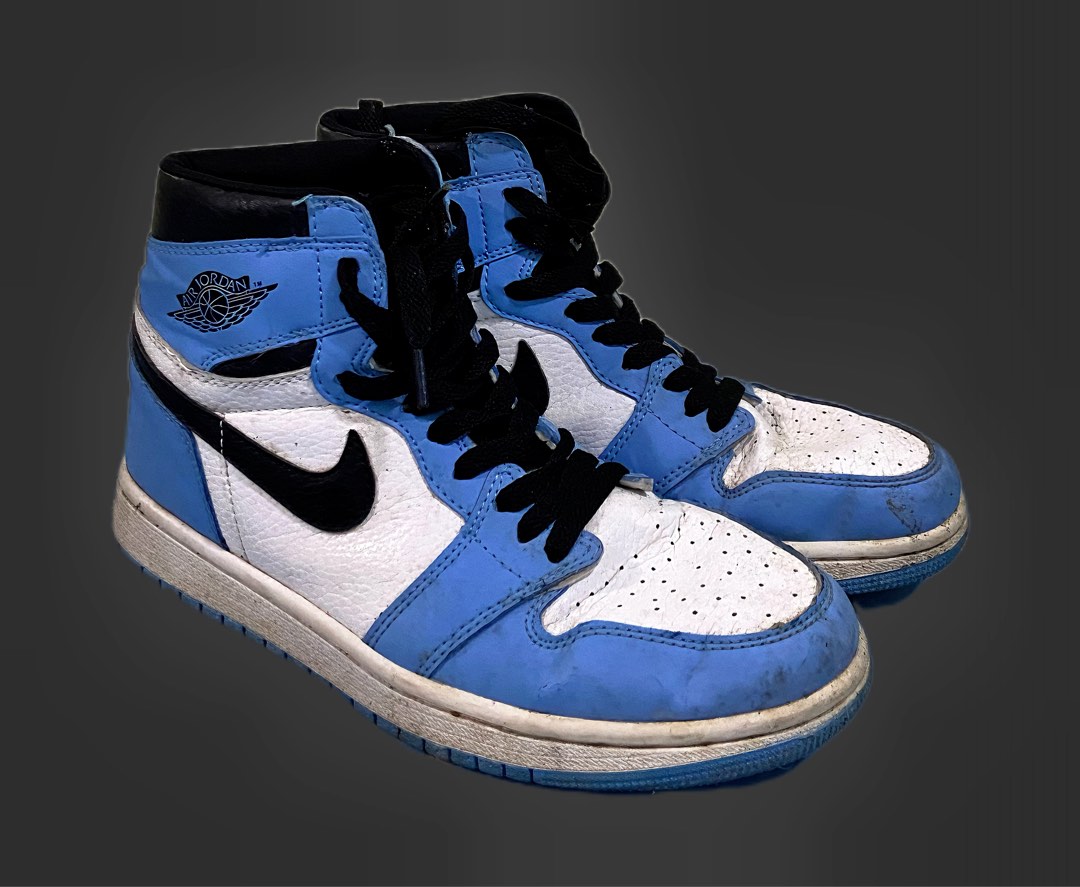 Light Blue Nike Air Jordan High-Cut, Women's Fashion, Footwear ...