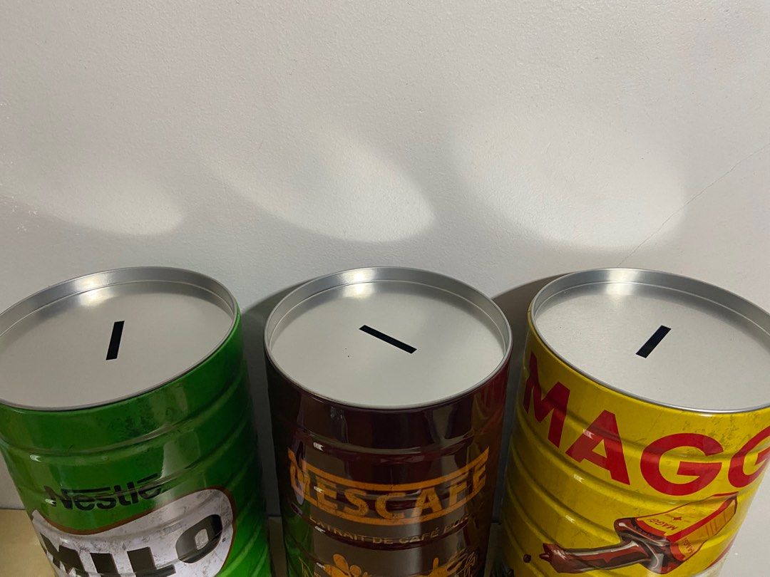 Limited Edition Coin Box Tabung Nestle Brands (Milo, Nescafe, Maggi ...