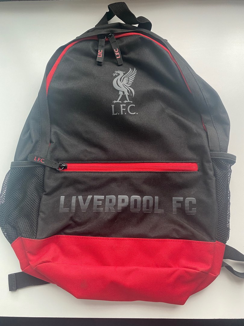 Liverpool FC Essentials Back Pack Black, Men's Fashion, Bags, Backpacks on Carousell