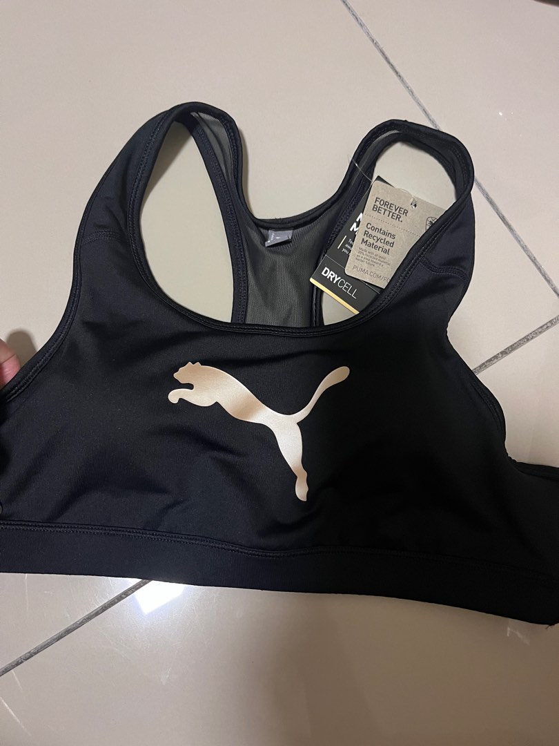 M size Brand New Puma Original with Tag Sport Bra with gold puma label ...