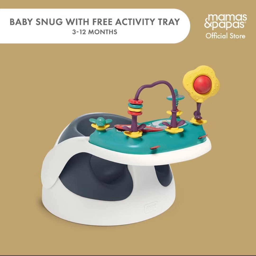Mamas and Papas Premium Baby Snug Floor Seat with Universal Activity ...