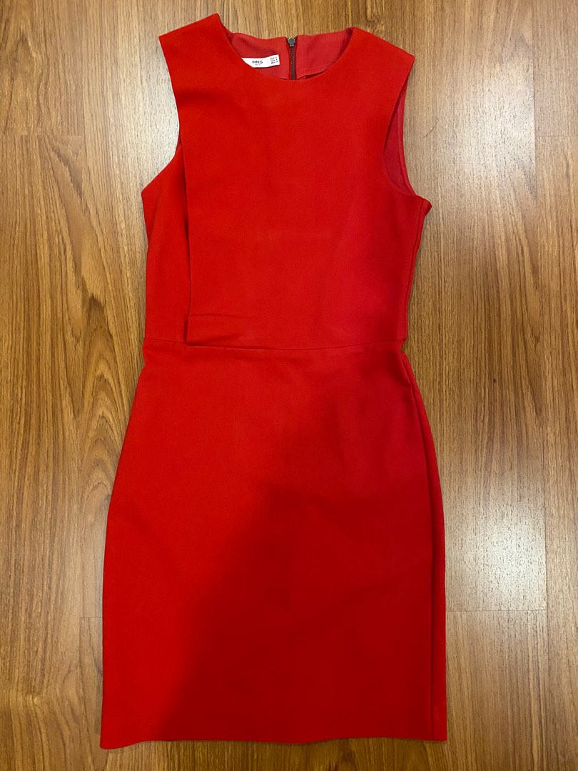 Red Formal Mango dres, Women's Fashion, Dresses & Sets, Dresses on ...