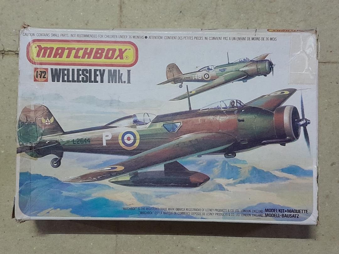 MATCHBOX 1/72 Scale VICKERS WELLESLEY Mk. 1 Plastic Model Kit, Hobbies ...