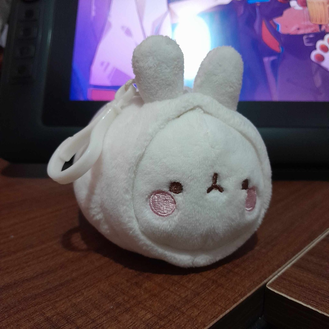 Molang Plush Keychain, Hobbies & Toys, Memorabilia & Collectibles, Fan Merchandise on Carousell