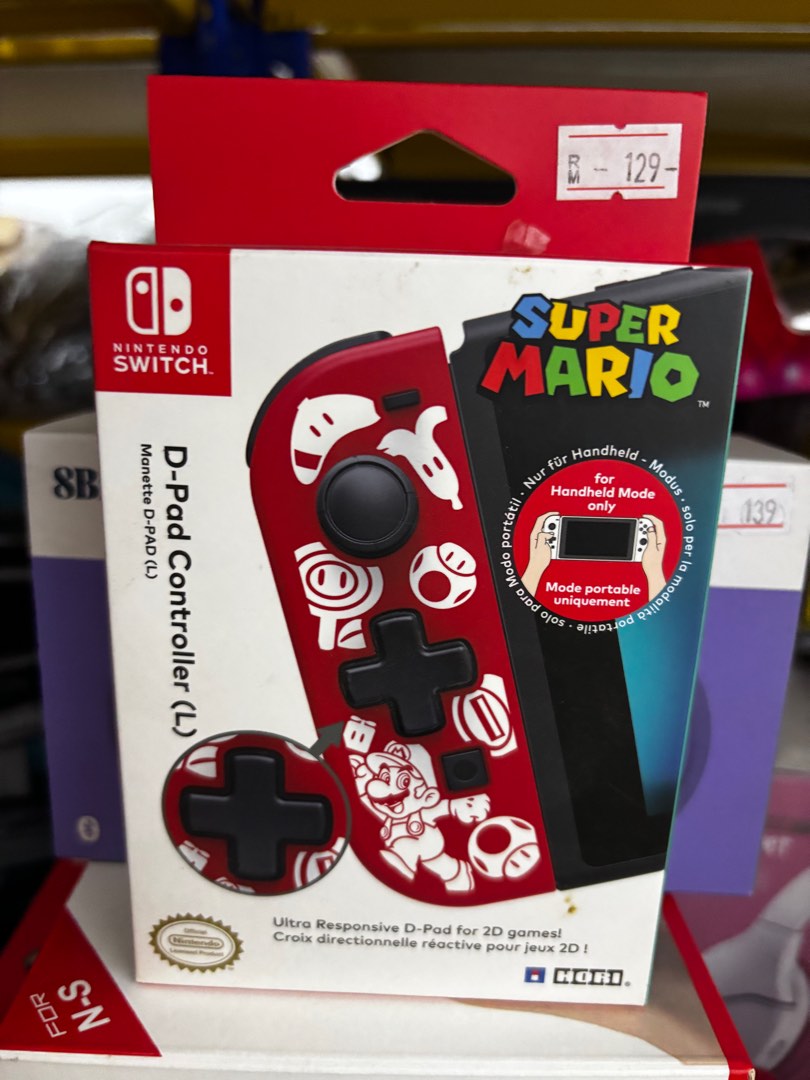 Nintendo switch D pad controller super mario edition, Video Gaming ...