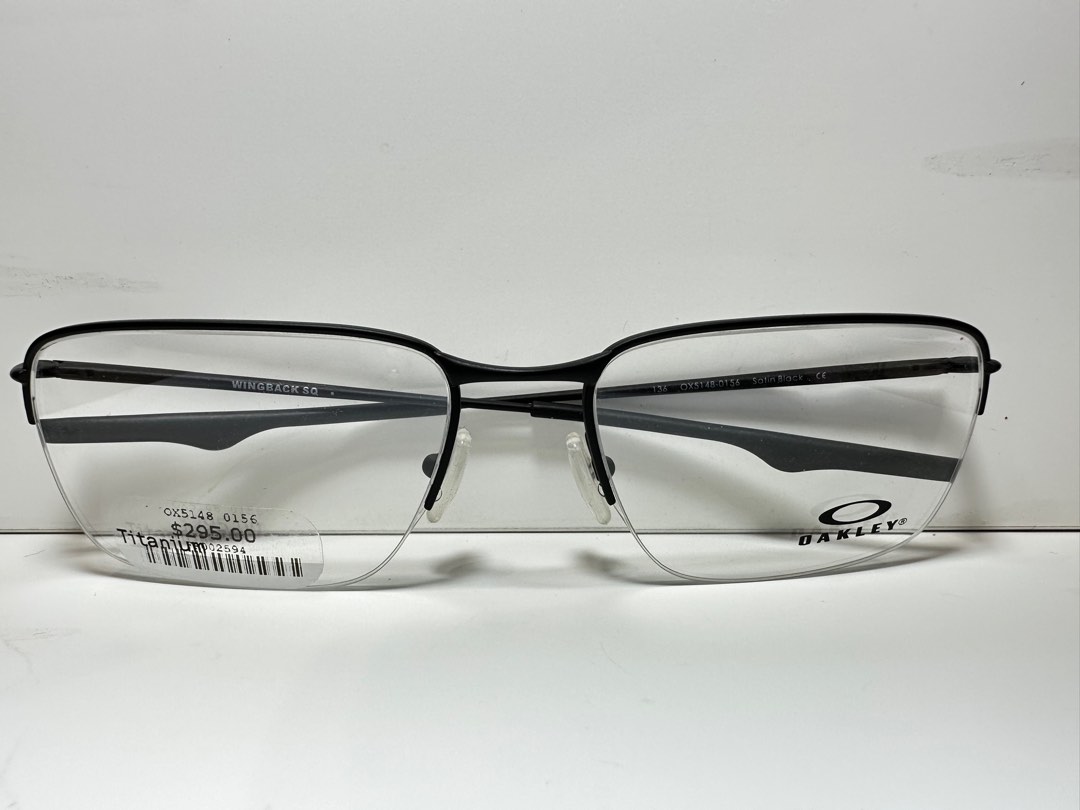 Oakley Wingback SQ Titanium Black Spectacle Frame, Men's Fashion ...