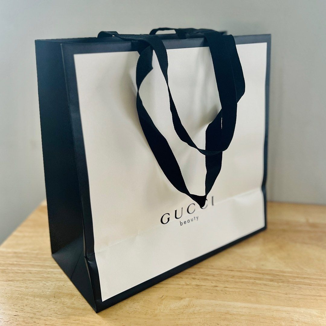 Original Gucci Paper Bag Medium Size 28x13x28cm, Women's Fashion, Bags ...