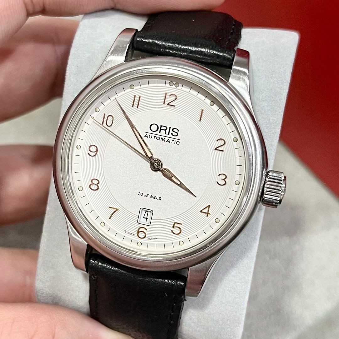 Oris 42mm Classic Date Automatic White Dial Ref 7594, Men's Fashion ...