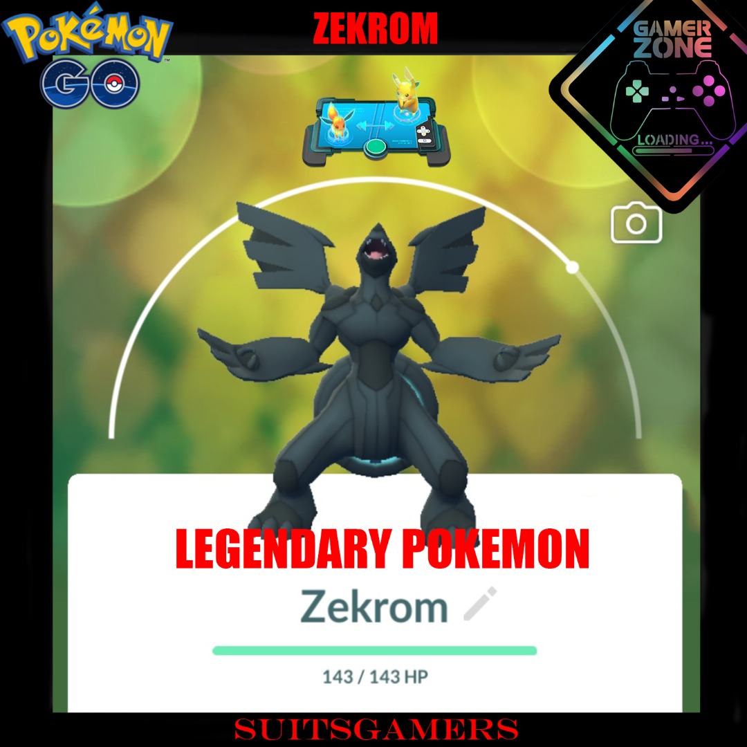 Pokemon GO - Zekrom [LEGENDARY POKEMON], Video Gaming, Video Games ...