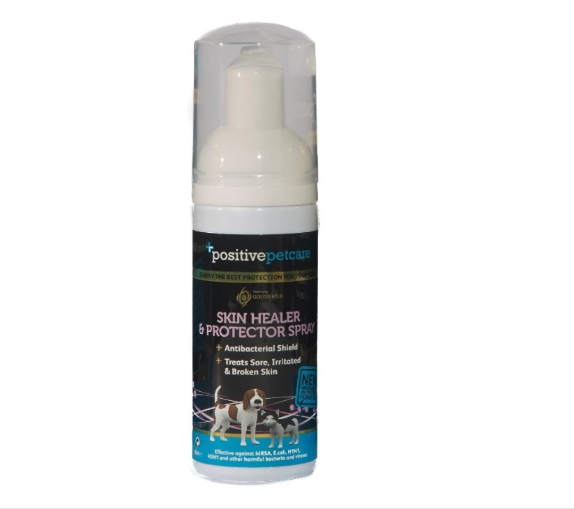 （升級版）Positive Care 泡泡靈 Skin Healer & Protector Spray 50ml 24 小時狗狗皮膚治療劑和 ...