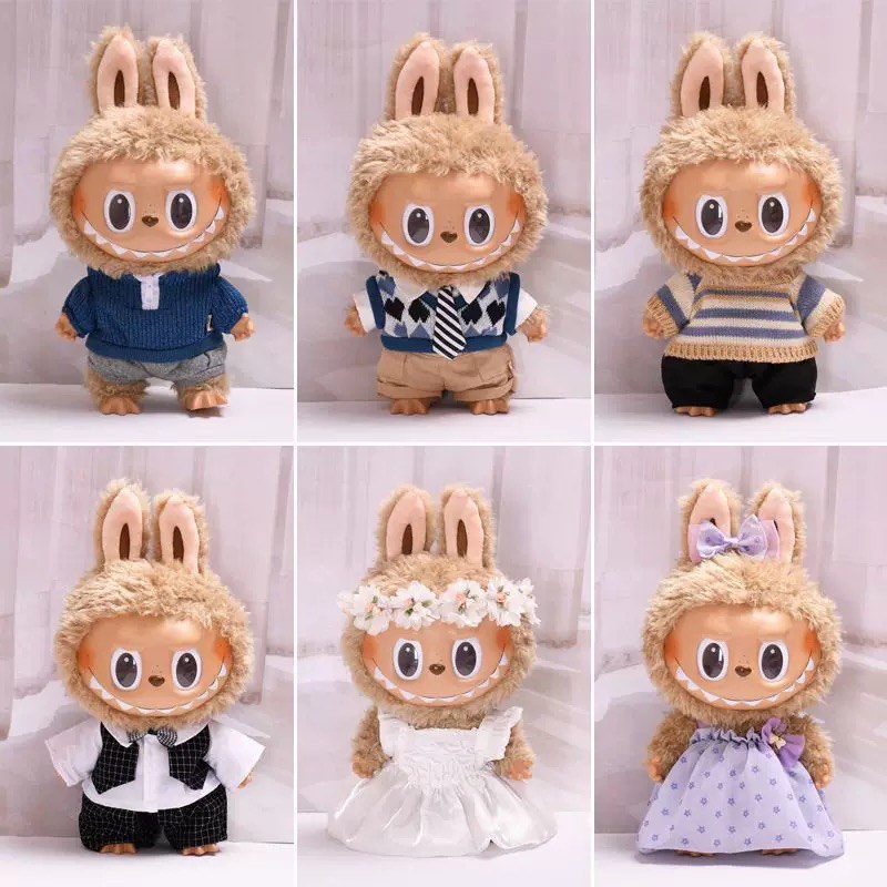 (Pre Order) Labubu V1 & V2 3 in 1 Wear Clothing Set, Hobbies & Toys ...
