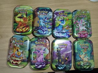 Pokemon Prismatic Evolution Mini Tins (Full set) + surprise box ...
