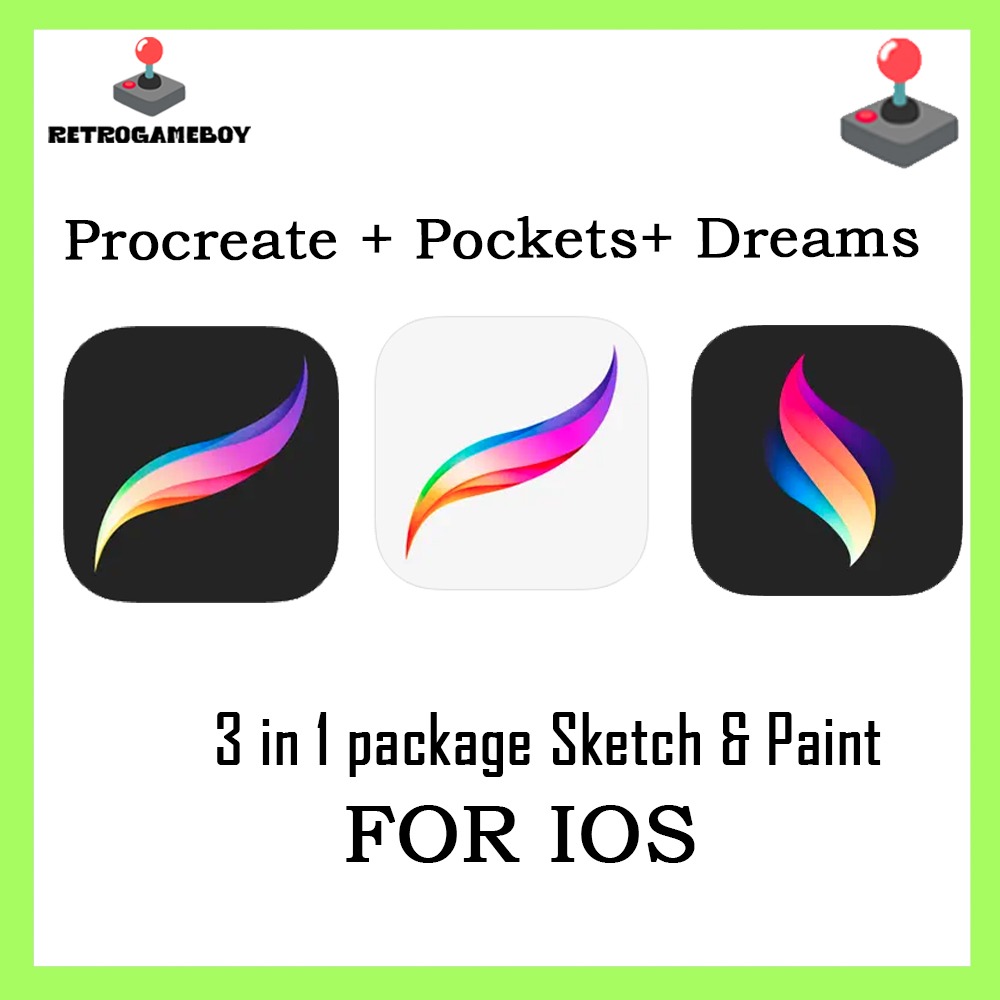 Procreate + Procreate Pockets+ Procreate Dreams | Sketch and Paint ...