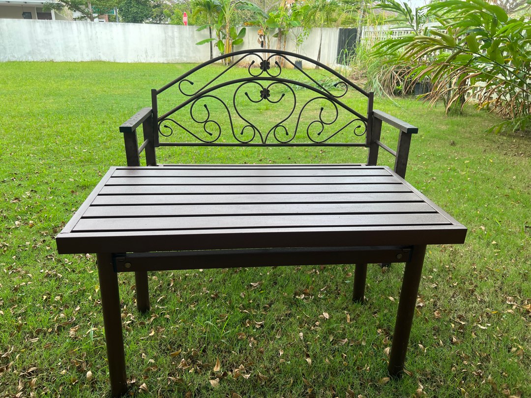 SET MEJA KERUSI GARDEN, Furniture & Home Living, Outdoor Furniture on ...