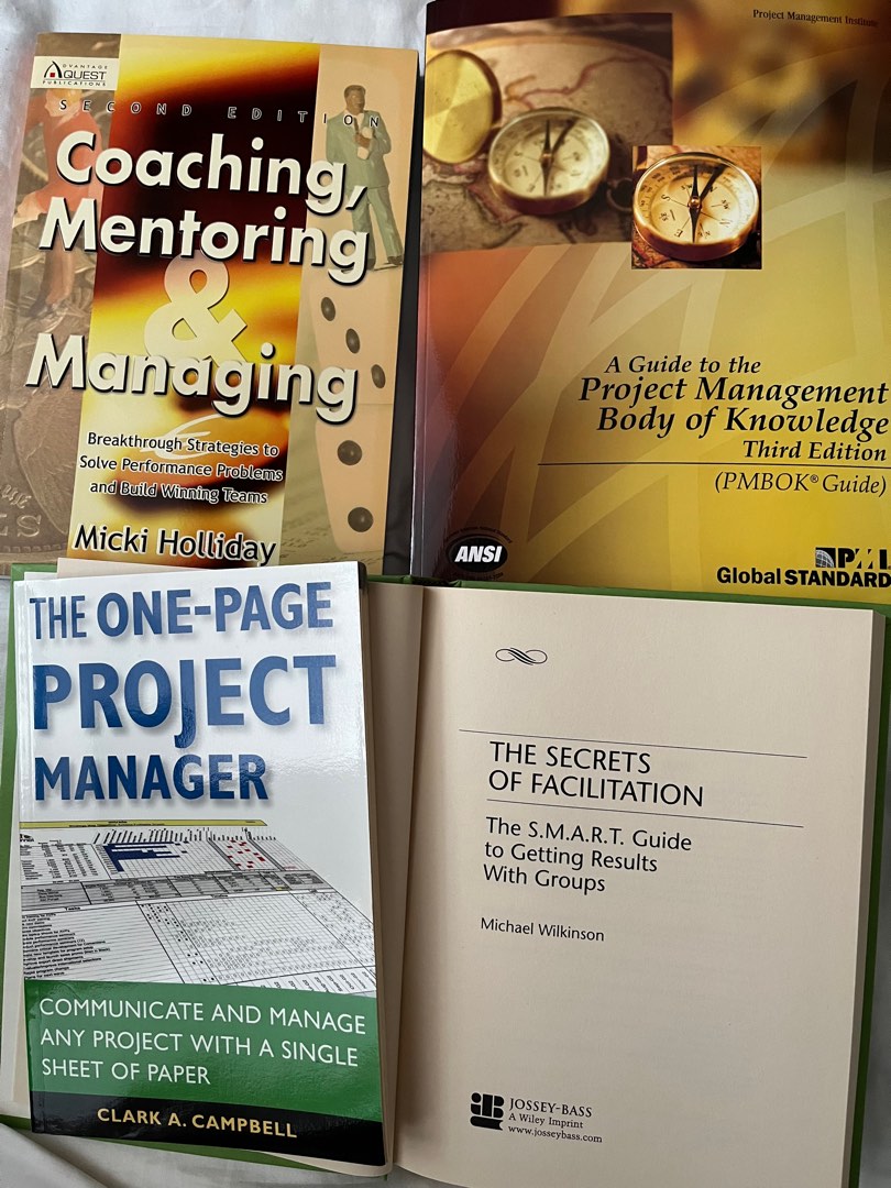 Set of 4 Project Management Books, Hobbies & Toys, Books & Magazines ...