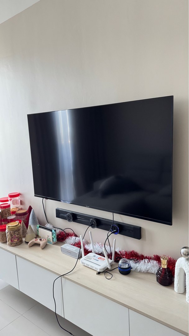 SHARP SMART GOOGLE TV 55 2025, Furniture & Home Living, Furniture, TV ...