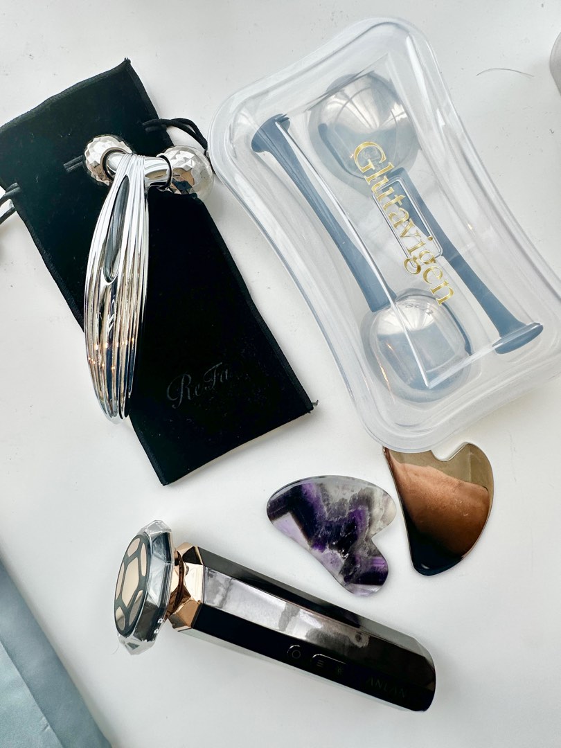 Skincare Device Bundle : ReFa, Anlan, Gua Sha, Cryo Sticks, Beauty ...