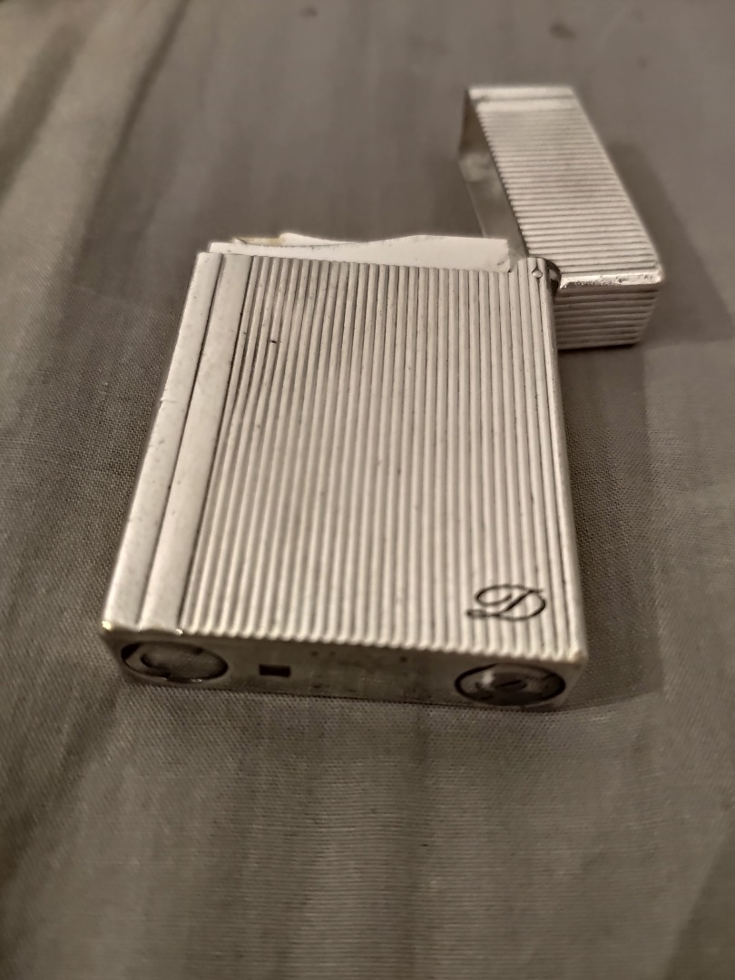 ST Dupont Silver Lighter, Luxury, Accessories on Carousell