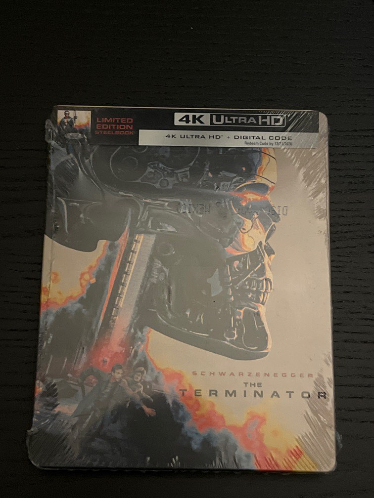 Terminator 4K UHD Blu Ray Steelbook, TV & Home Appliances, TV ...
