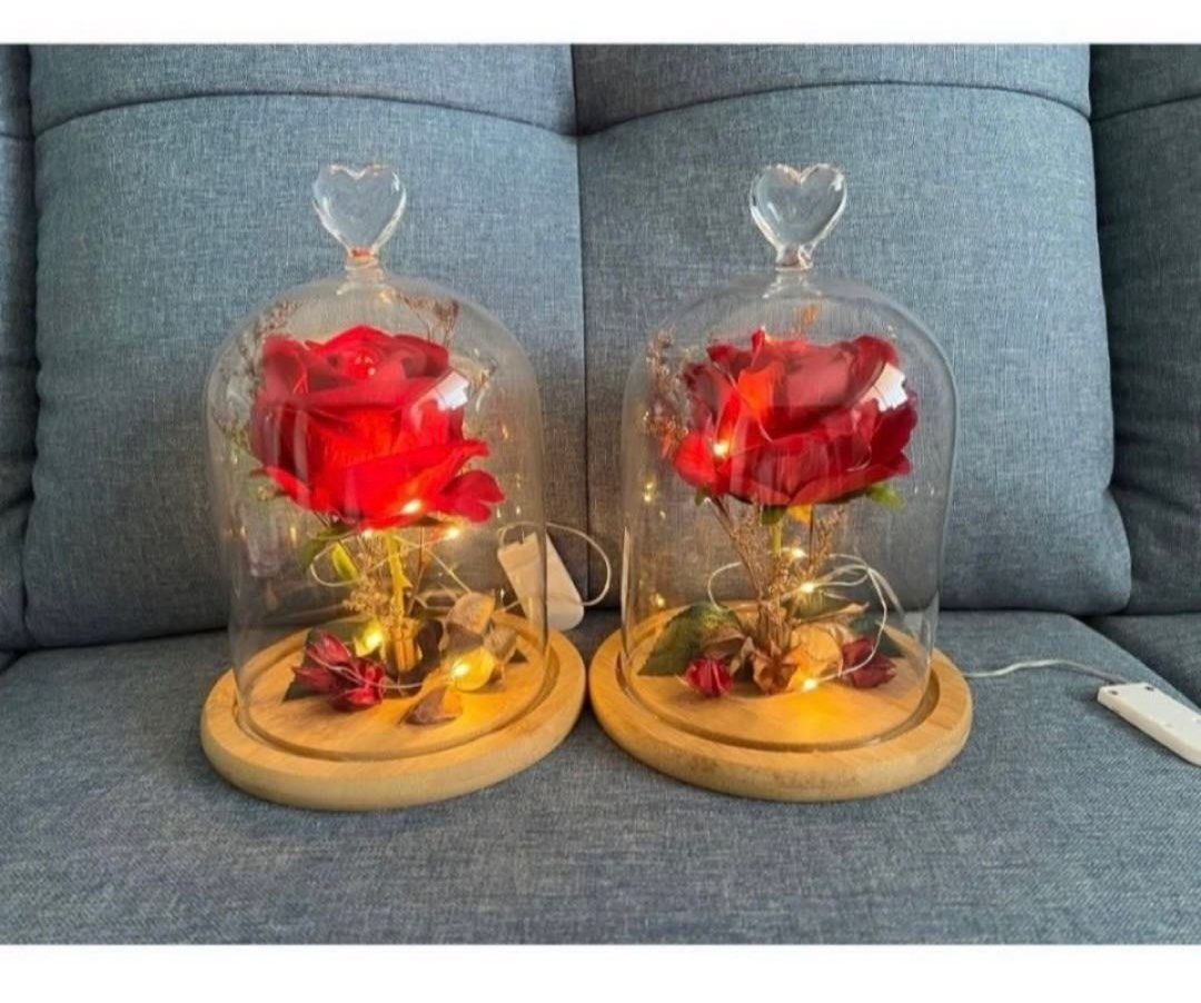 VALENTINE DAY VDAY LOVE GIFT - Floral Flower Dome Jar Classic LABUBU ...