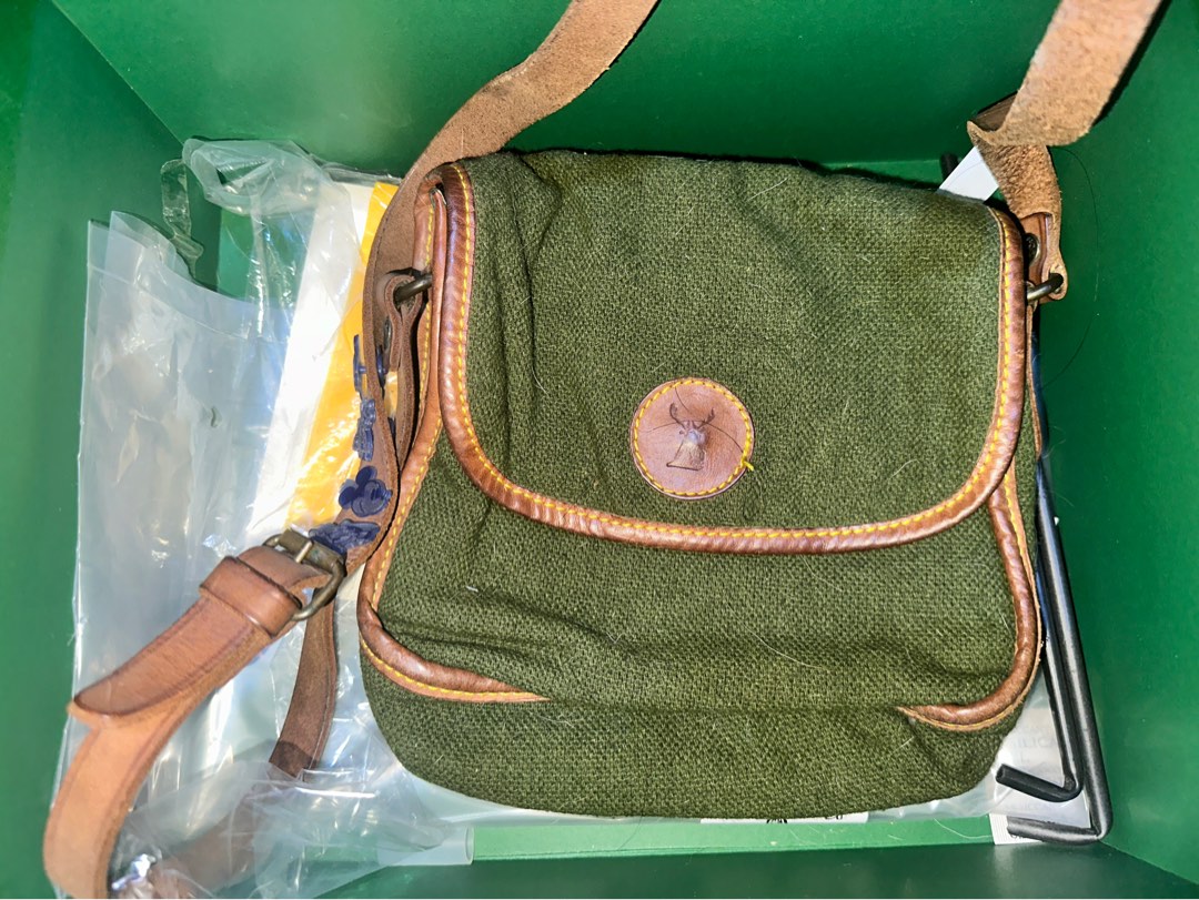 Vintage Cervo Canvas Crossbody Bag, Women's Fashion, Bags & Wallets ...