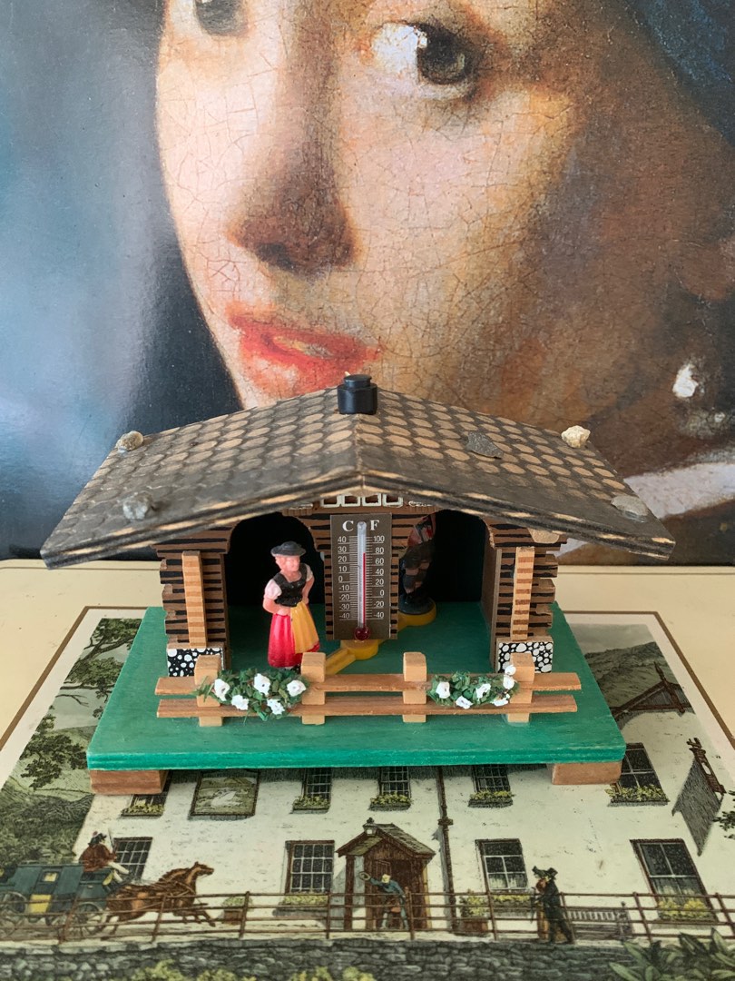 Vintage Hand Made German Chalet Style House Wooden Weather Station ...