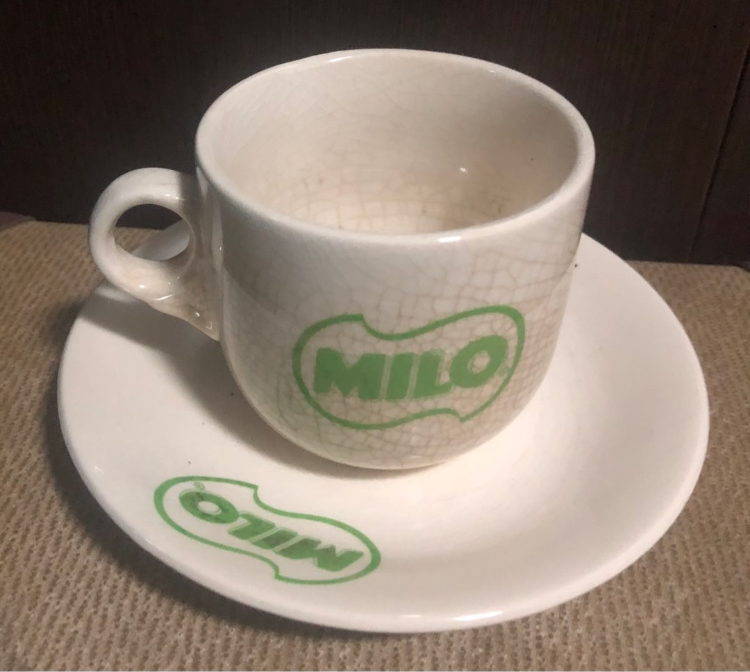 Vintage Milo & Nescafe Kopi Cup & Saucer, Hobbies & Toys, Memorabilia ...