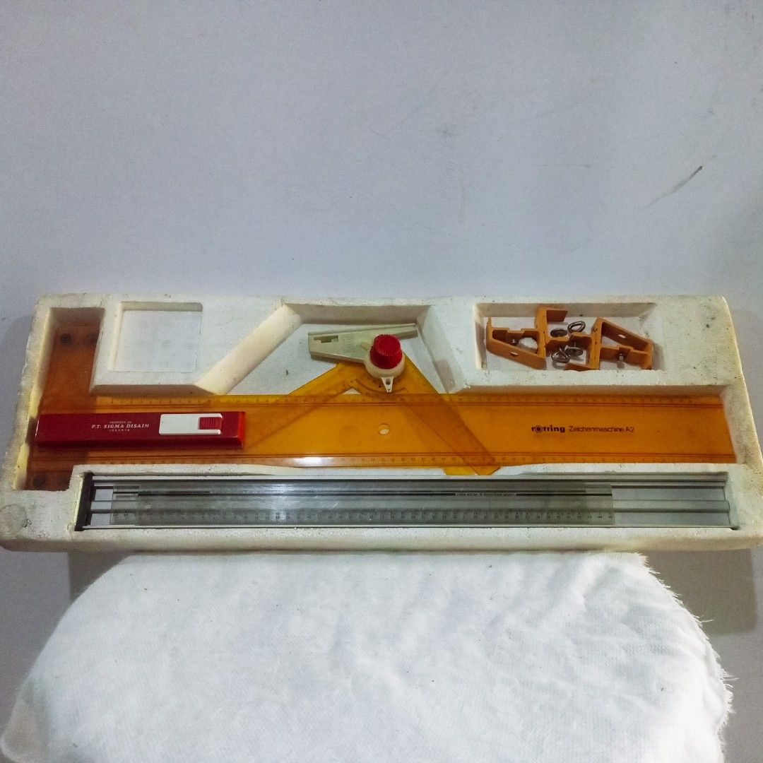Vintage Rotring A2 Drafting Machine Unit - Perlengkapan Gambar & Desain Jadul, Antik, Lainnya di ...