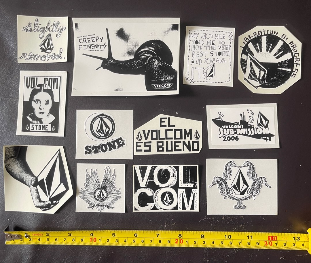 “包平郵”正宗Volcom stickers 透明貼紙 、防水防雪、可用於Surfboard, Snowboard. Skateboard ...
