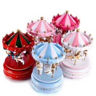 Wooden Plastic Merry-Go-Round Carousel Music Box, Everything Else ...