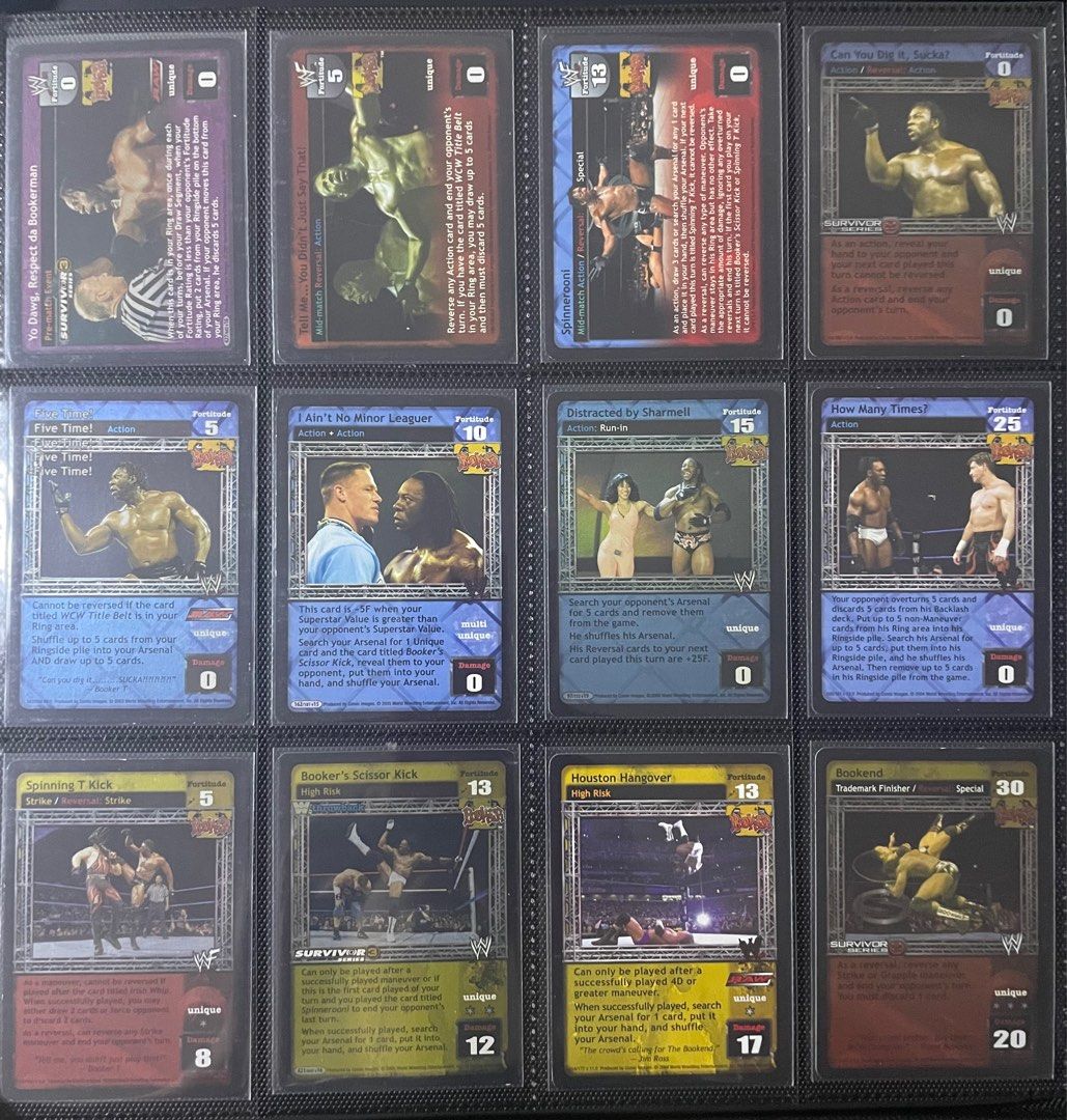 WWE WWF RAW DEAL CARDS - BOOKER T SET, Hobbies & Toys, Memorabilia ...