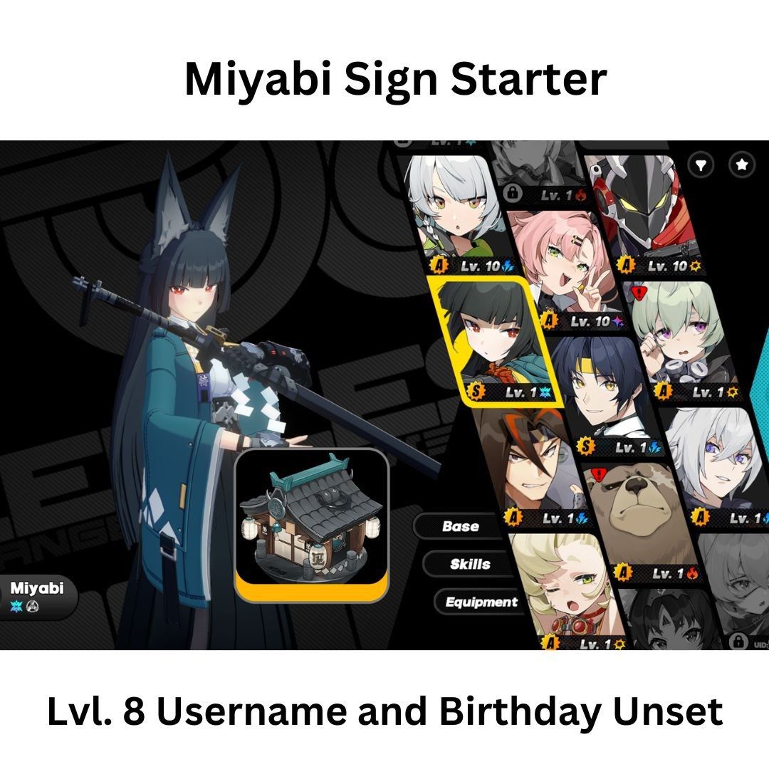 Zenless Zone Zero | Starter Miyabi Signature + Harumasa + Random S ...